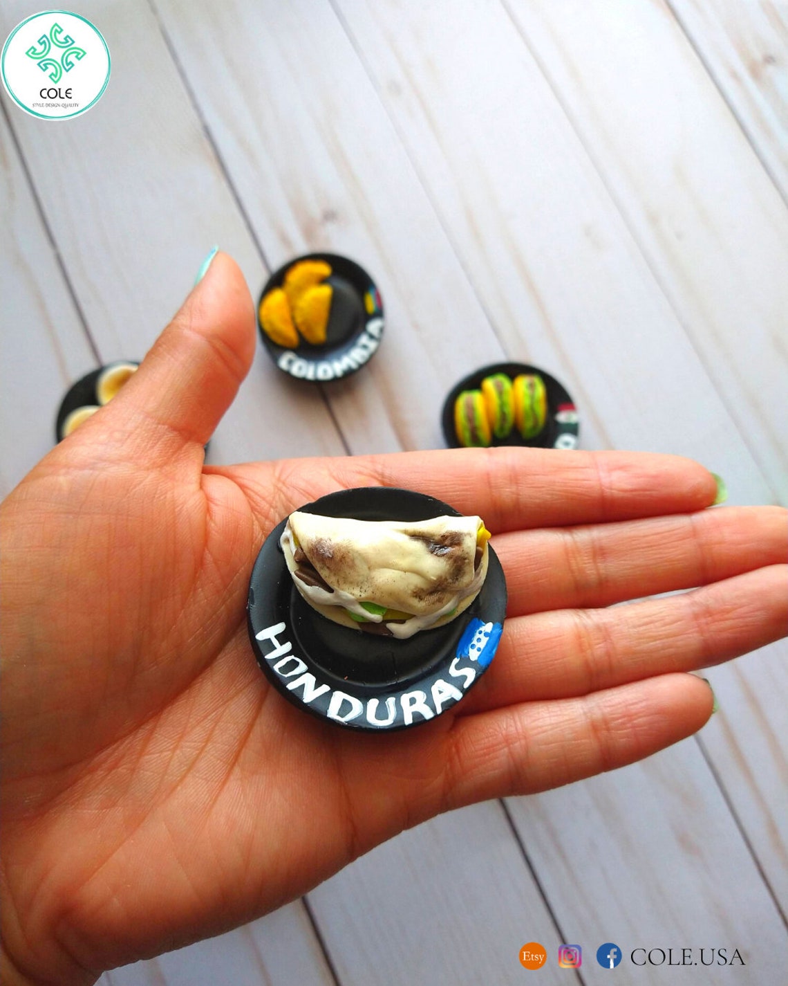 Colombian magnet venezuelan magnet Mexican magnet Honduran | Etsy