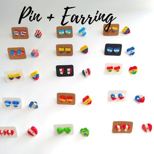 Hispanic Heritage Month, Flag Pin,country Flags Pin,flags of the World ...