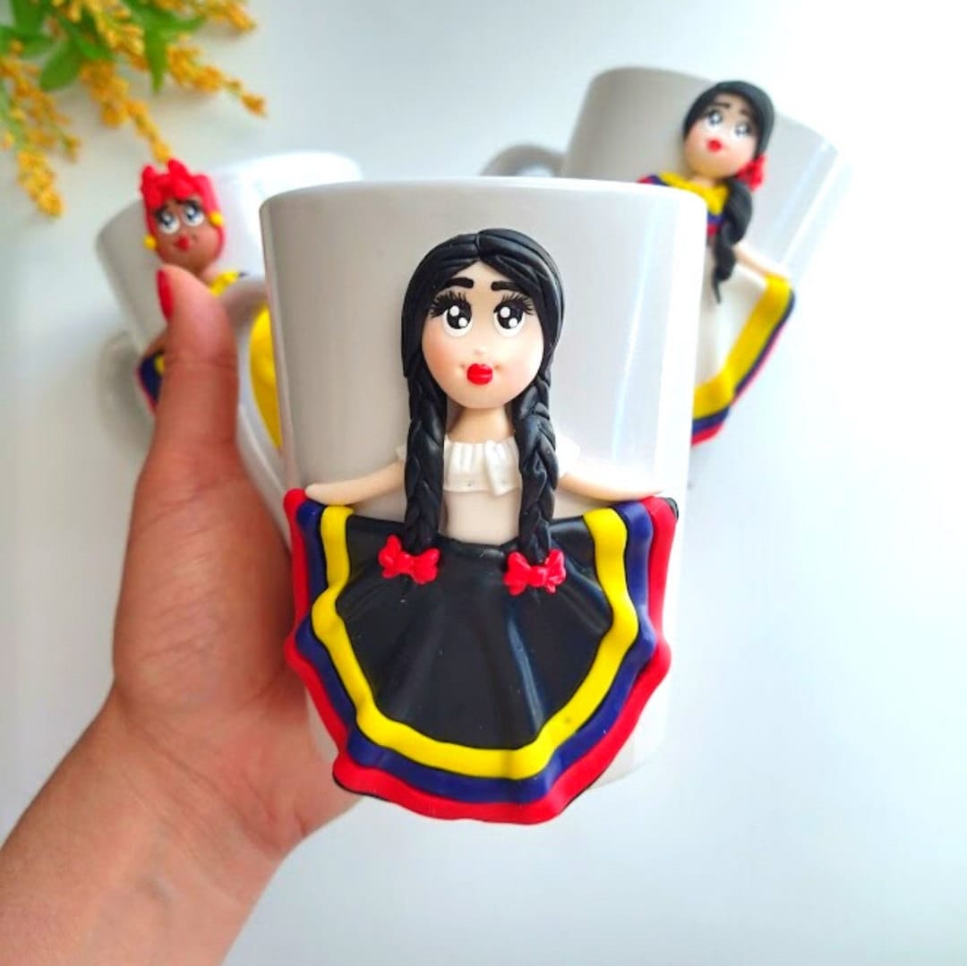 Personalized Colombian Mug, Colombian Art Gift for Colombian Mom ...