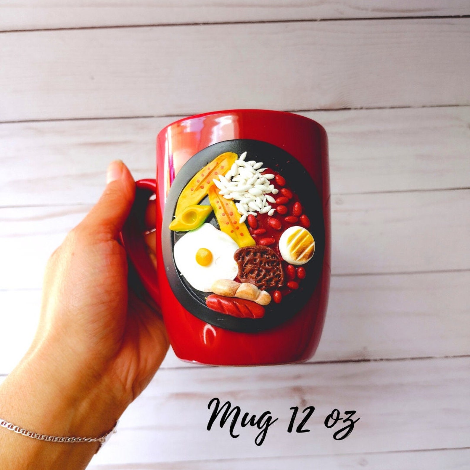 Colombian Art Gift for Christmas, Colombia Personalized Mug, Bandeja ...
