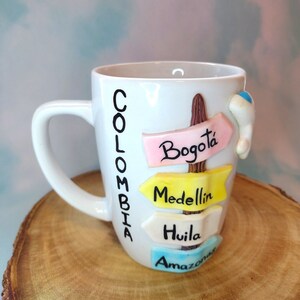 Personalized Colombian Mug, Colombia Vacations Souvenir Mug, Colombian ...