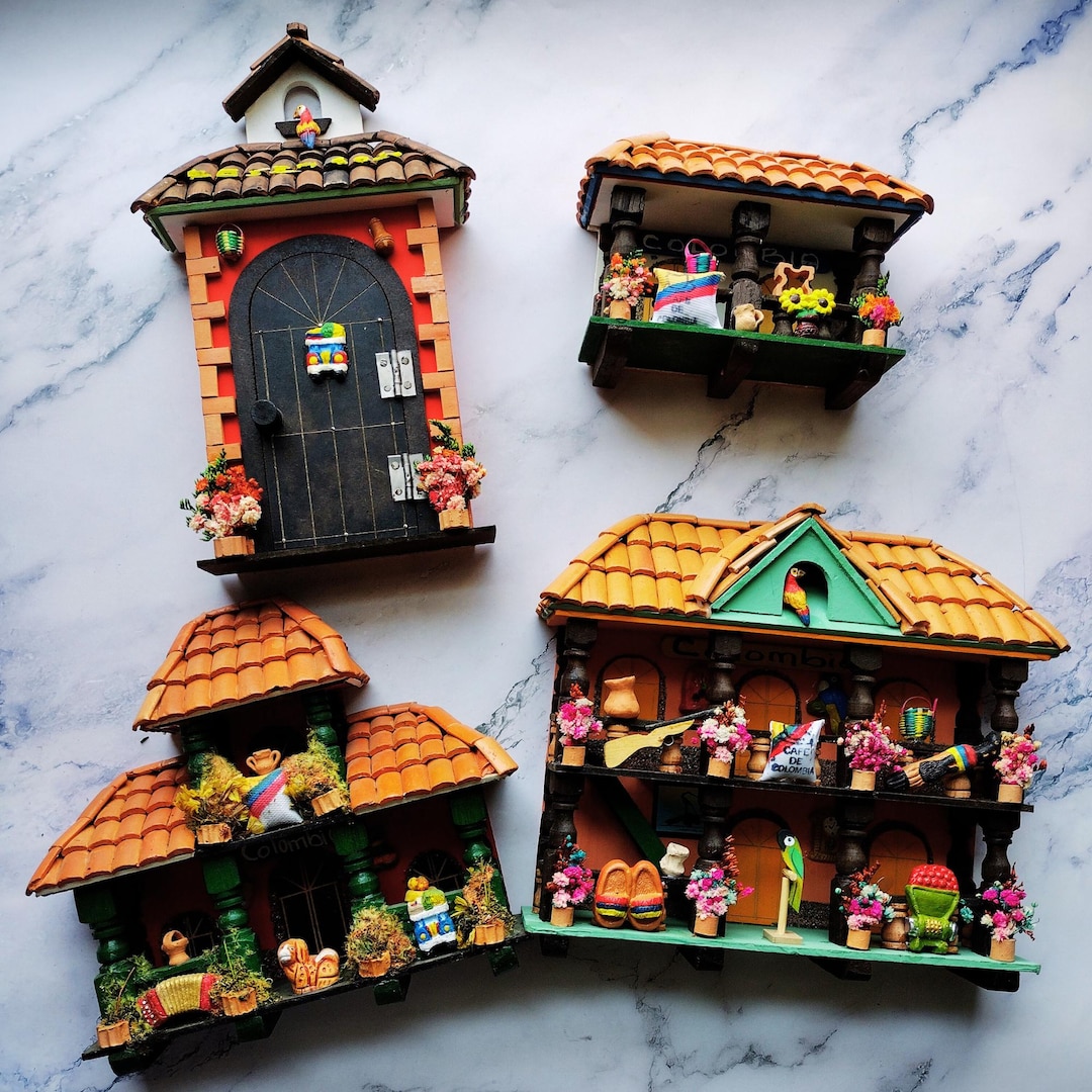 Colombian Art Gifts, Colombian Casita Wall Art, Colombian Doll House ...