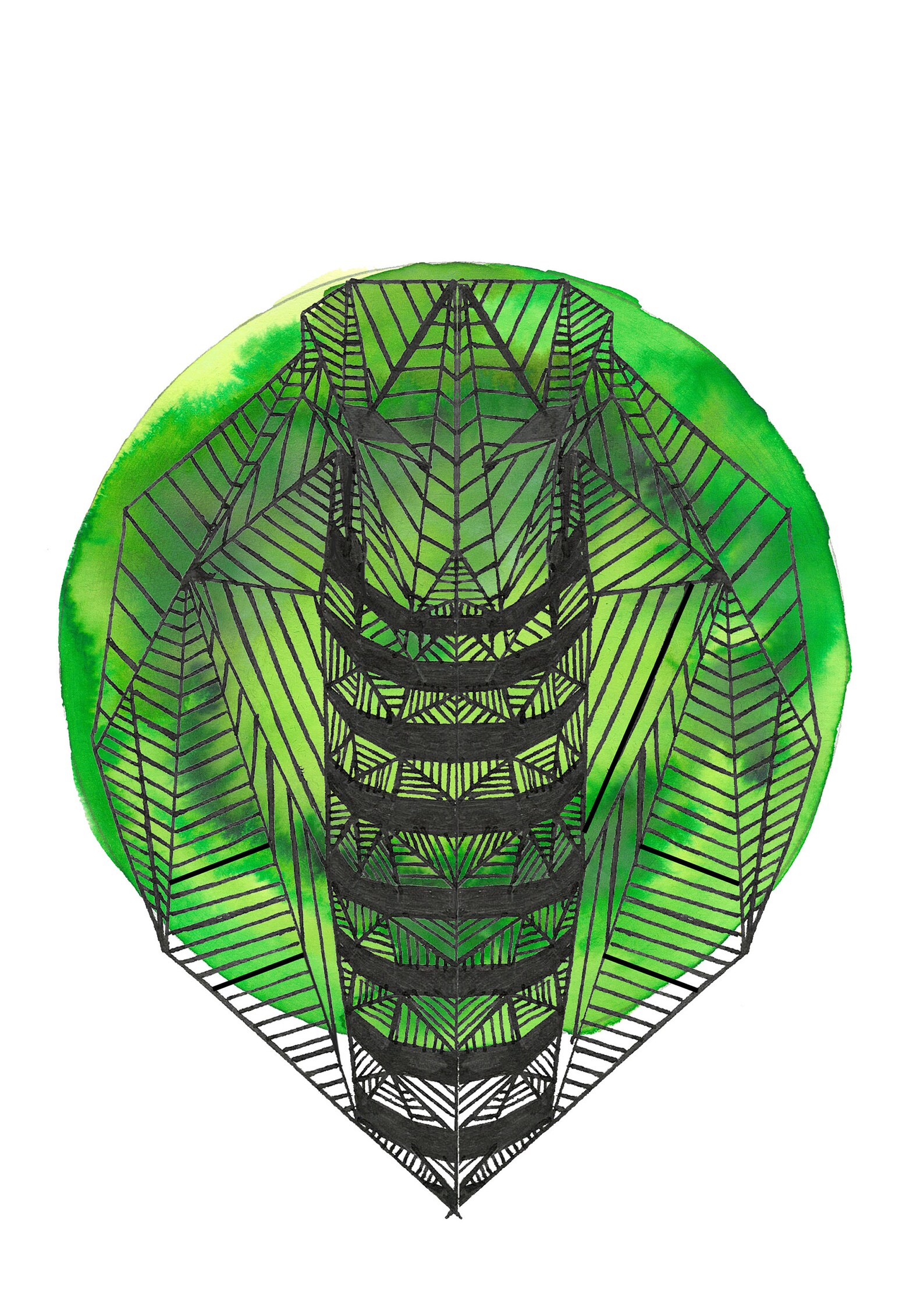 Geometric snake print | Etsy