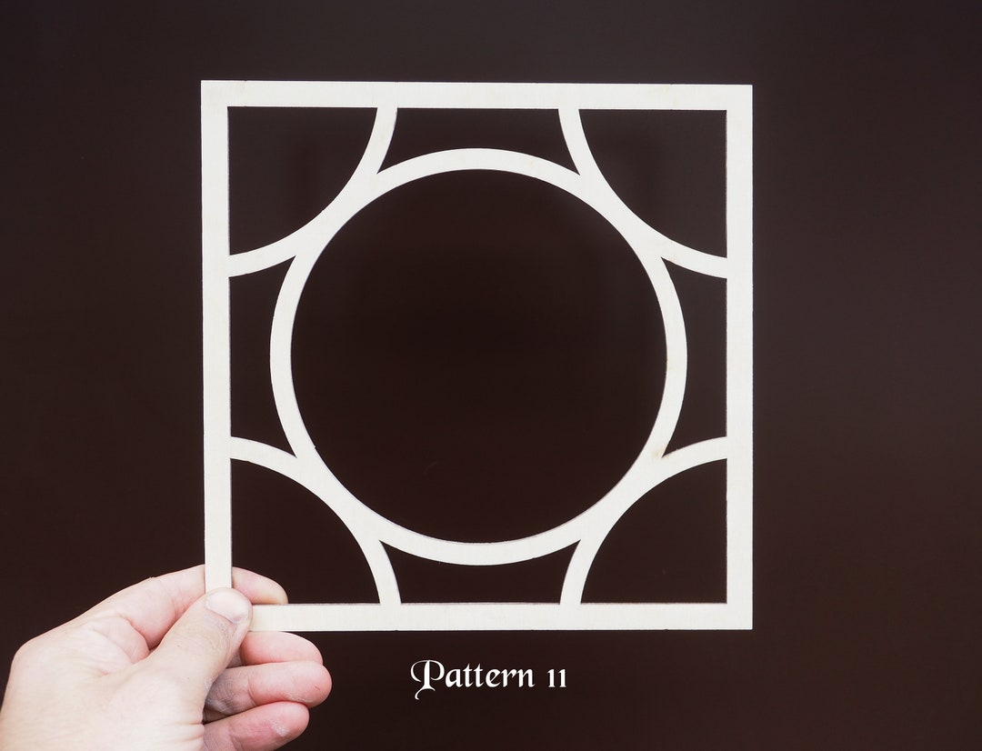 PATTERN 11. Square Wooden Overlay in One of 187 COLOR, Ready to Apply ...