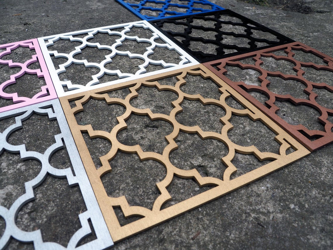 PATTERN 2. Square Wooden Overlay in One of 187 COLOR, Ready to Apply ...