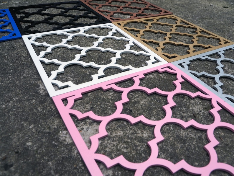 PATTERN 2. Square Wooden Overlay in One of 187 COLOR, Ready to Apply ...