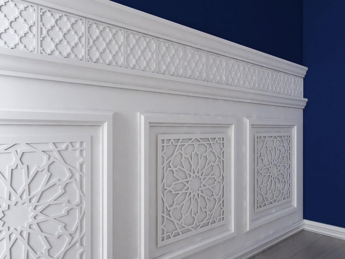 PATTERN 2. Square Wooden Overlay in One of 187 COLOR, Ready to Apply ...