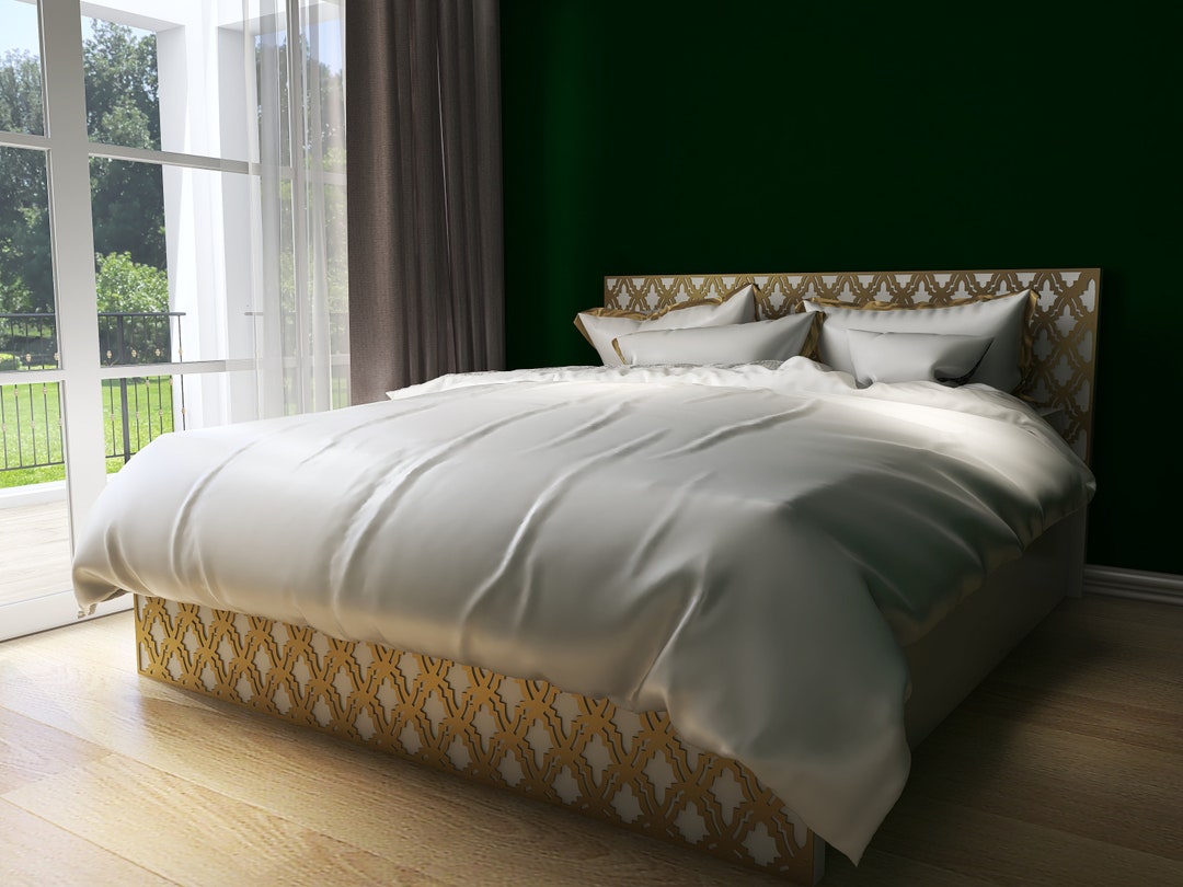 Wooden Overlays Ready to Apply - Kit for Malm Bed - 160x200cm IKEA ...