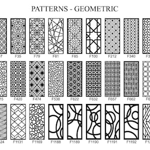 Ready to Apply Overlay. 32 GEOMETRIC Patterns to Choose From, Painted ...