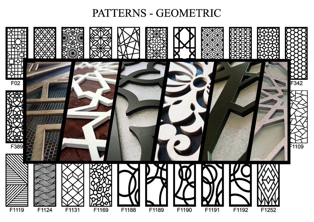 Ready to Apply Overlay. 32 GEOMETRIC Patterns to Choose From, Painted ...