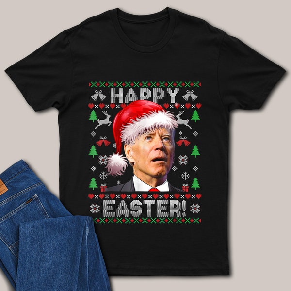 Ugly Christmas Sweater Joe Biden Happy Easter - Etsy