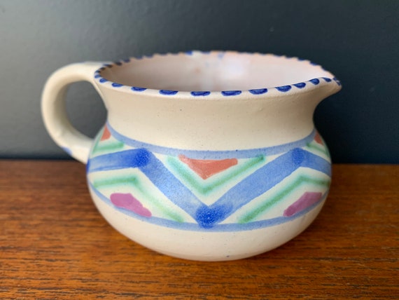 Art Deco Honiton Pottery Hand Painted Zigzag Triangle Design | Etsy