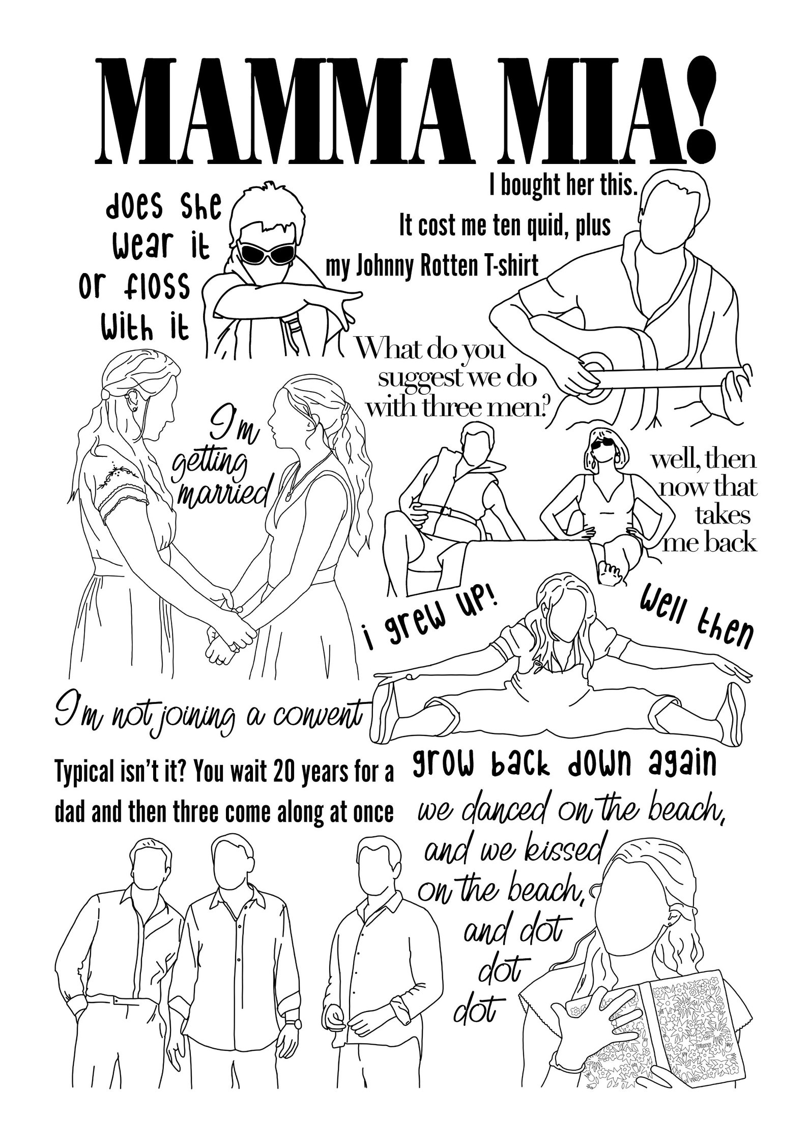 Mamma Mia Poster | Etsy