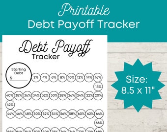 Printable Debt Payoff Tracker - Etsy