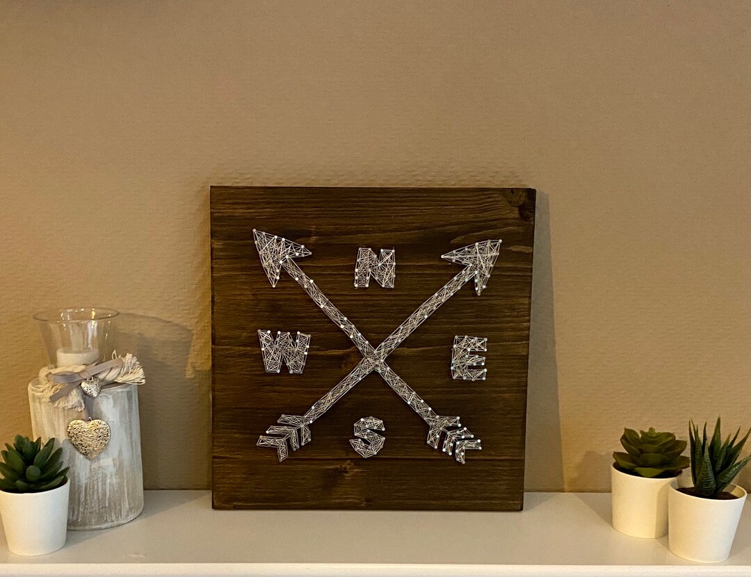 String Art compass 30 X 30 Cm - Etsy