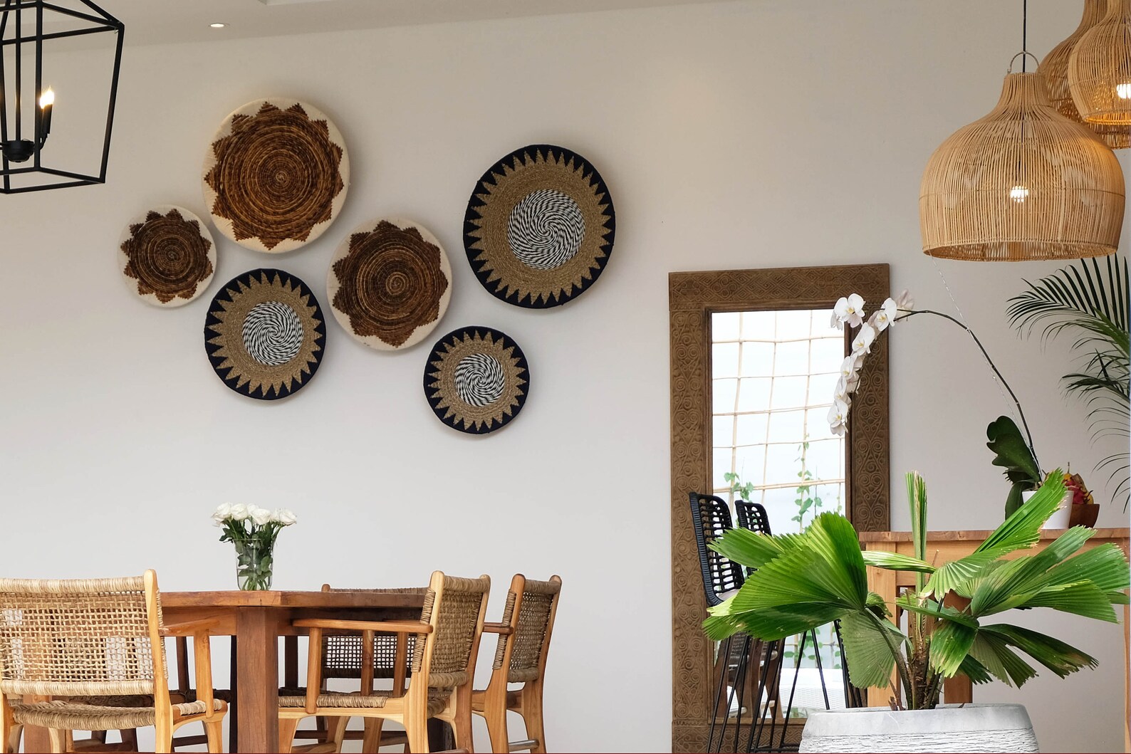 JAVA WALL DECOR boho Wall Hanging banana Fronds wicker - Etsy