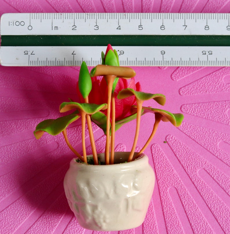 Japanese Clay Lotus Flower Sculpture Home Decoration Gift - Etsy