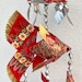 Mini Red Thai Woven Fish Mobile Made From Palm Leaf With Colorful ...