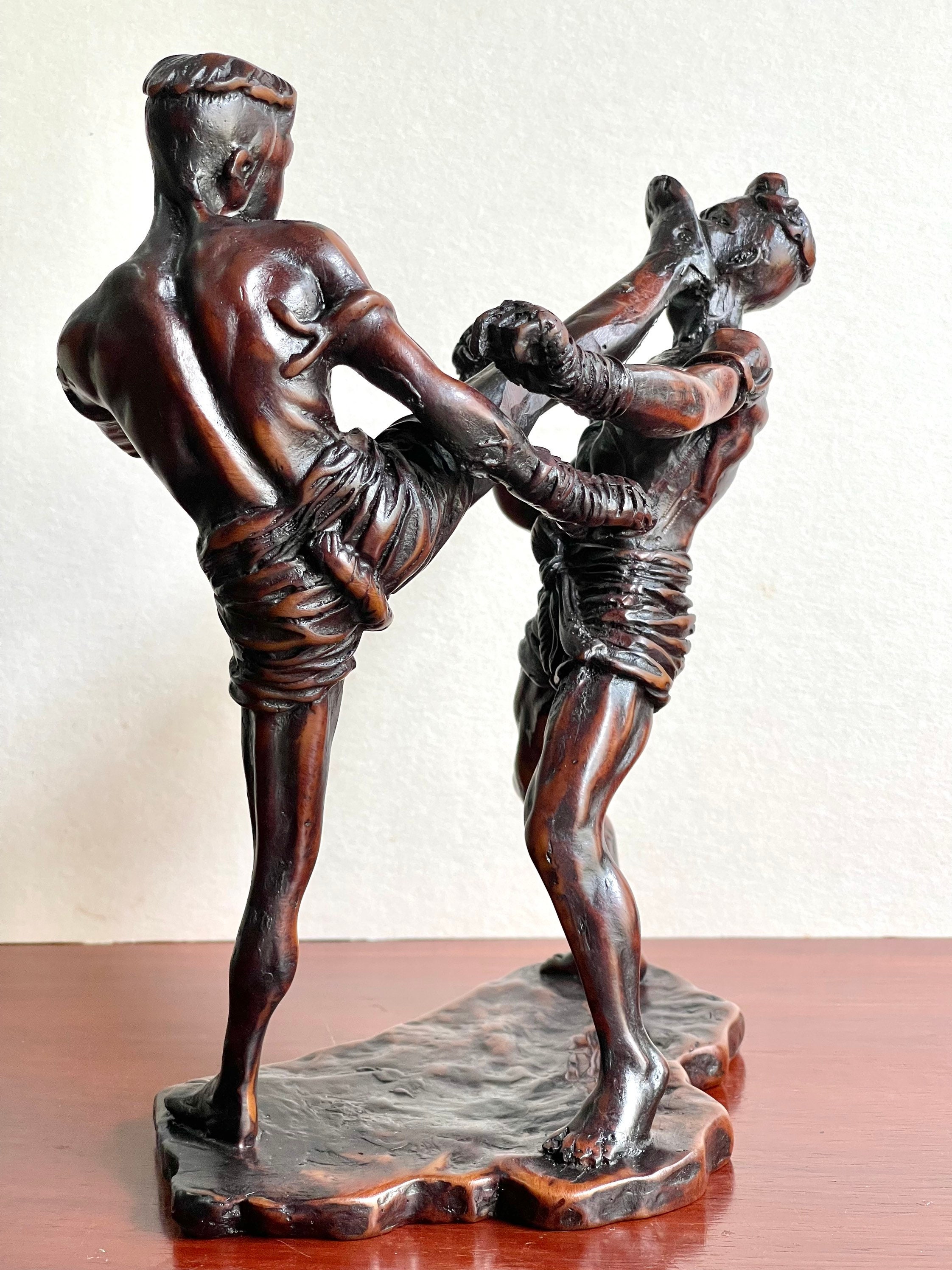Muay Thai Model, the Martial Art of Thai People, Made of Resin. - Etsy
