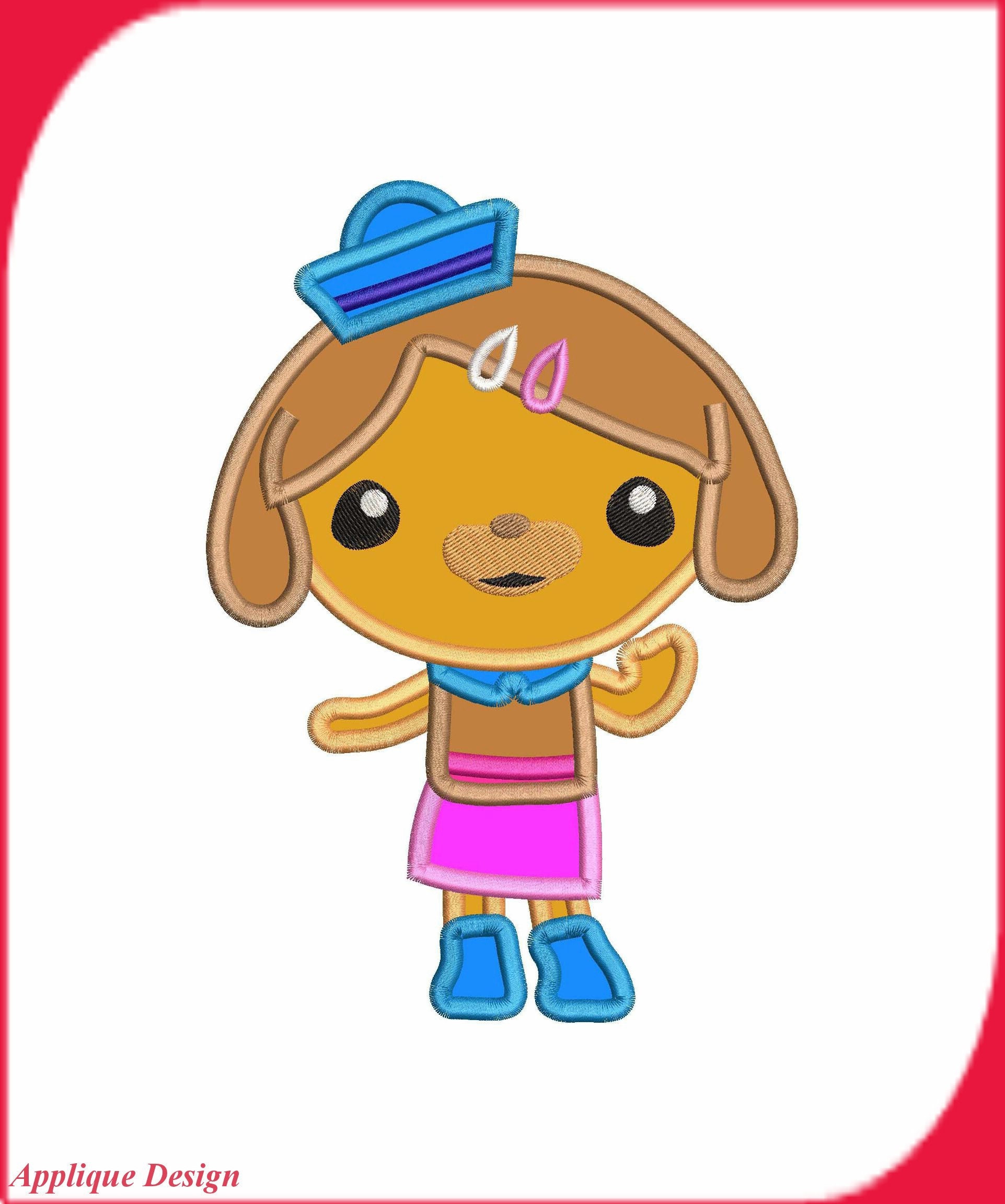 Dashi The Octonauts Applique Embroidery Design Instant | Etsy