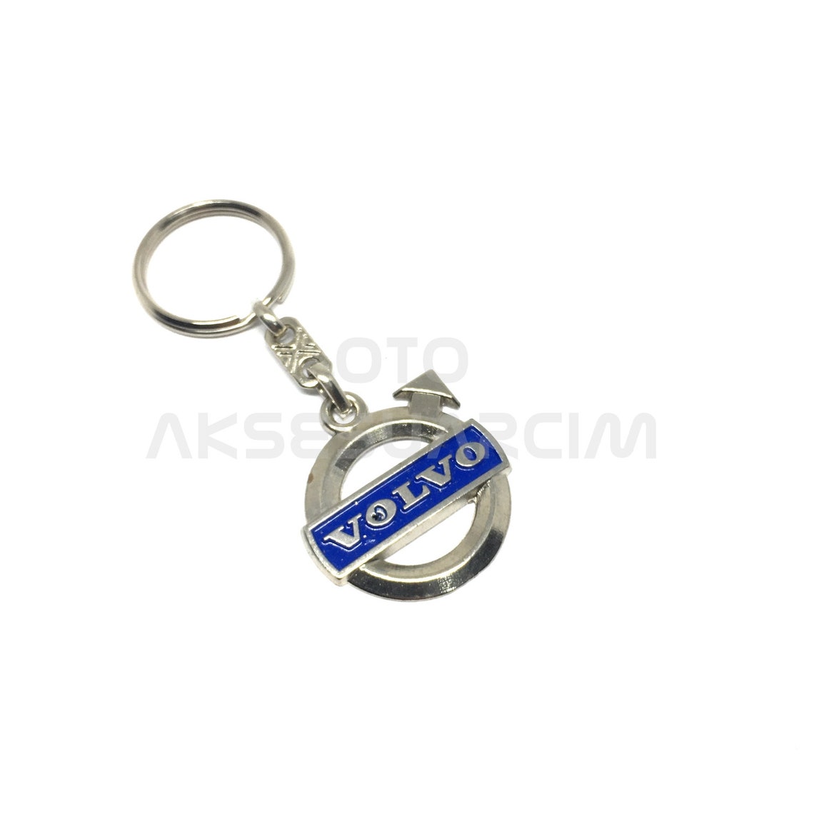 Volvo Metal Car Keychain Keyring Chrome Blue | Etsy