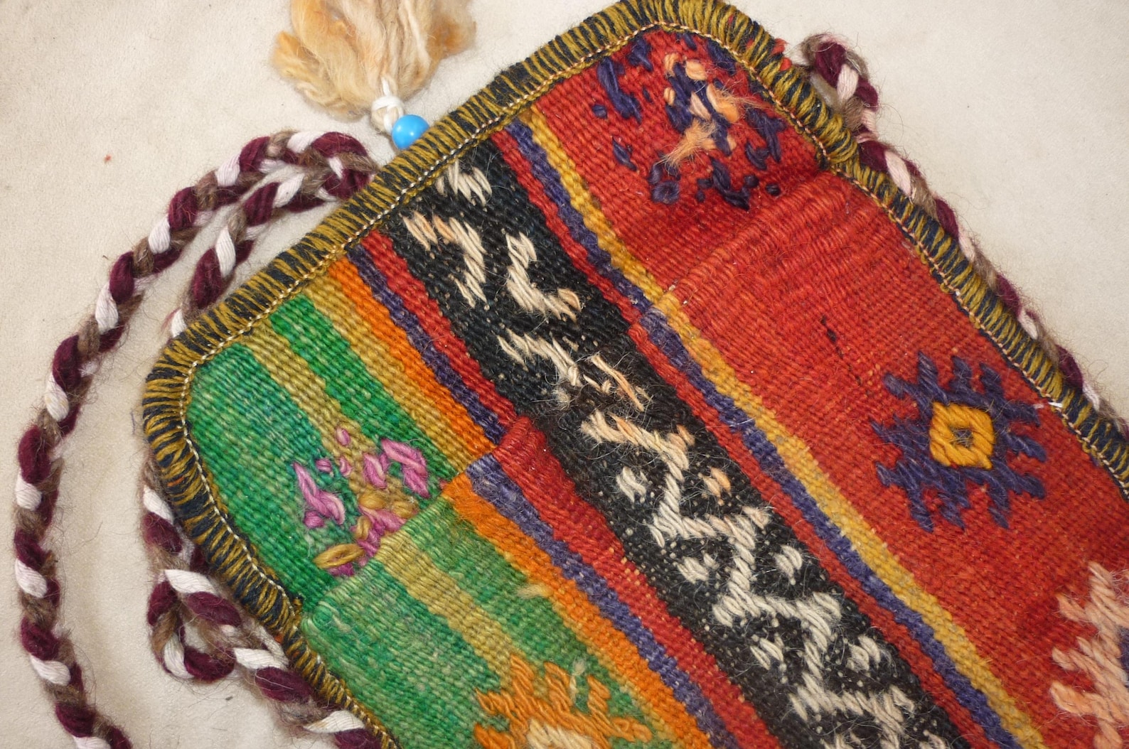 Turkish Anatolian Authentic Kilim / Rug Weaving Shoulder Bag - Home ...