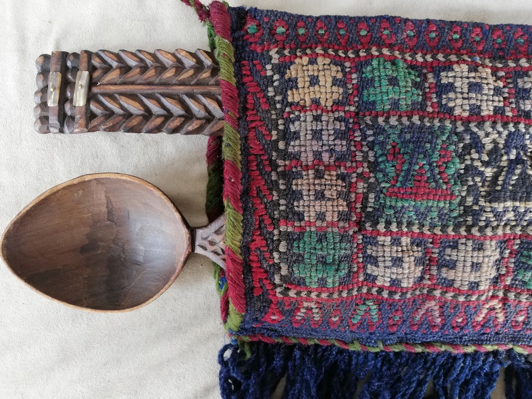 Turkish Anatolian Nomads' Wool Spoon Bag / Rest Spoon / - Etsy Norway