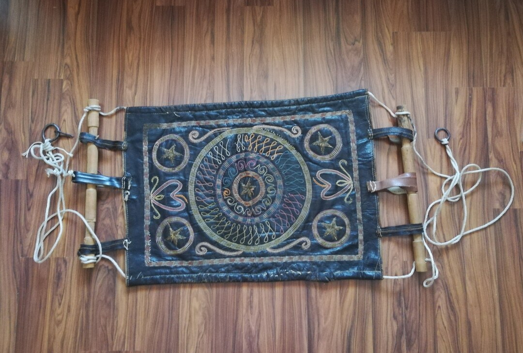 1960's Ottoman Style Turkish Traditional Leather Hand Cradle Hammock ...
