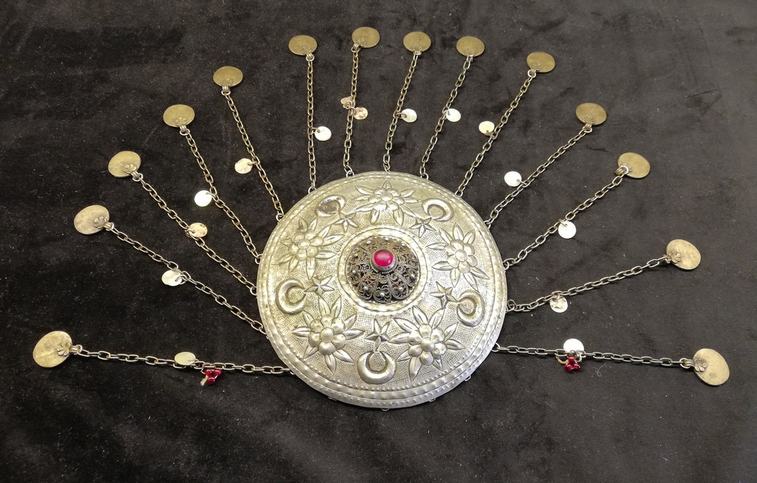 Turkish Authentic Alpaga Headdress / Cap / Headpiece Tinned Cover W ...