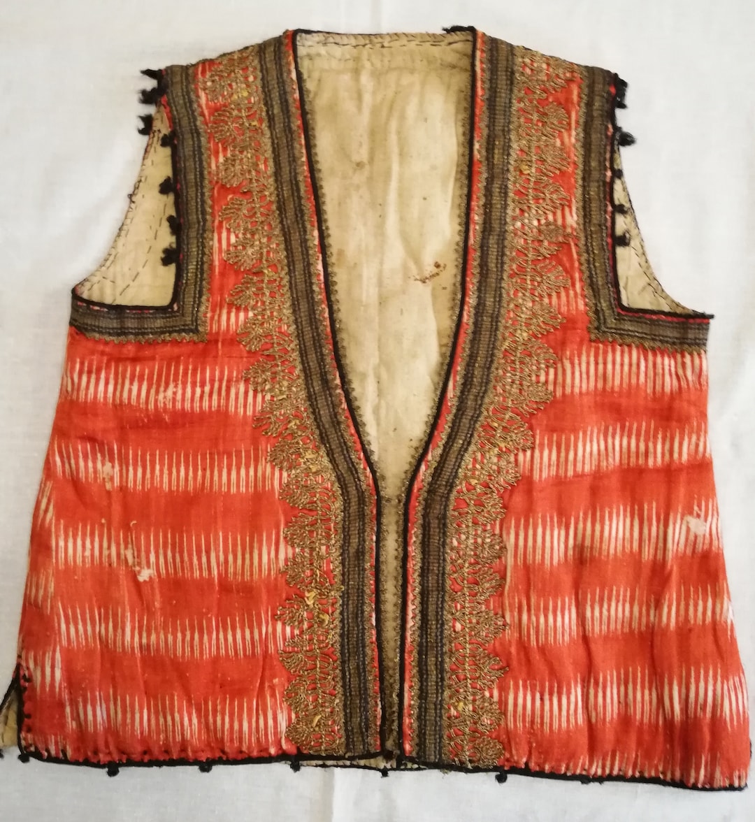 Mid Century, Turkish Authentic " Cepken " Ladies' Sleeveles Jacket ...