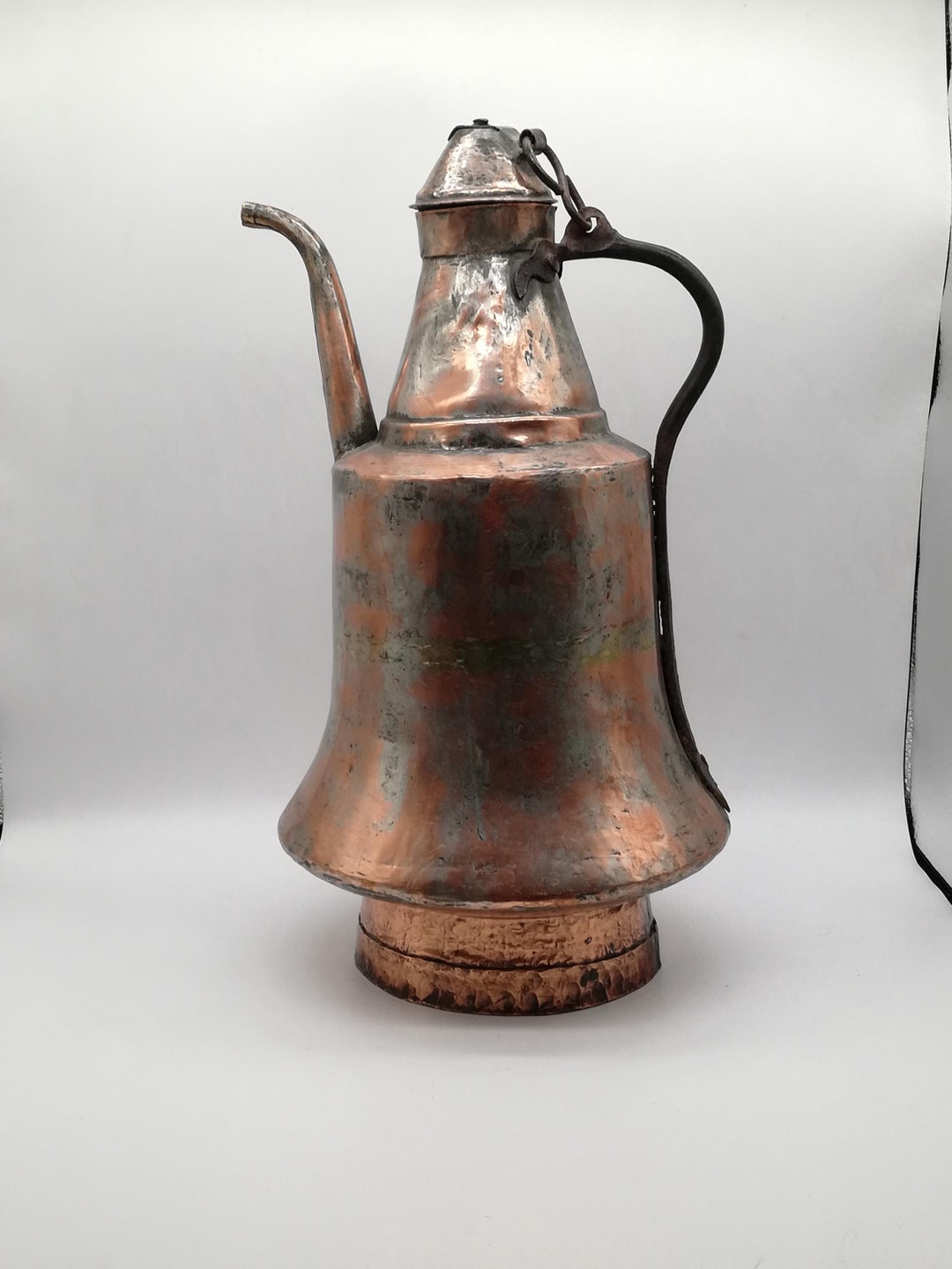 First Quarter of C 20th, Ottoman Turkish Water Jug Copper Pitcher Ewer ...