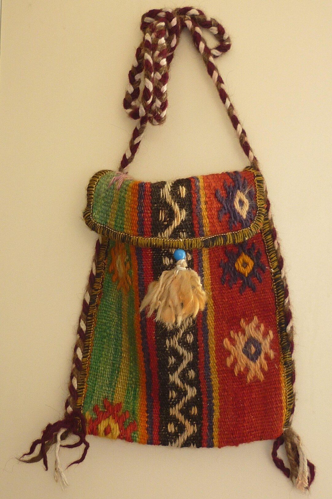 Turkish Anatolian Authentic Kilim / Rug Weaving Shoulder Bag - Home ...