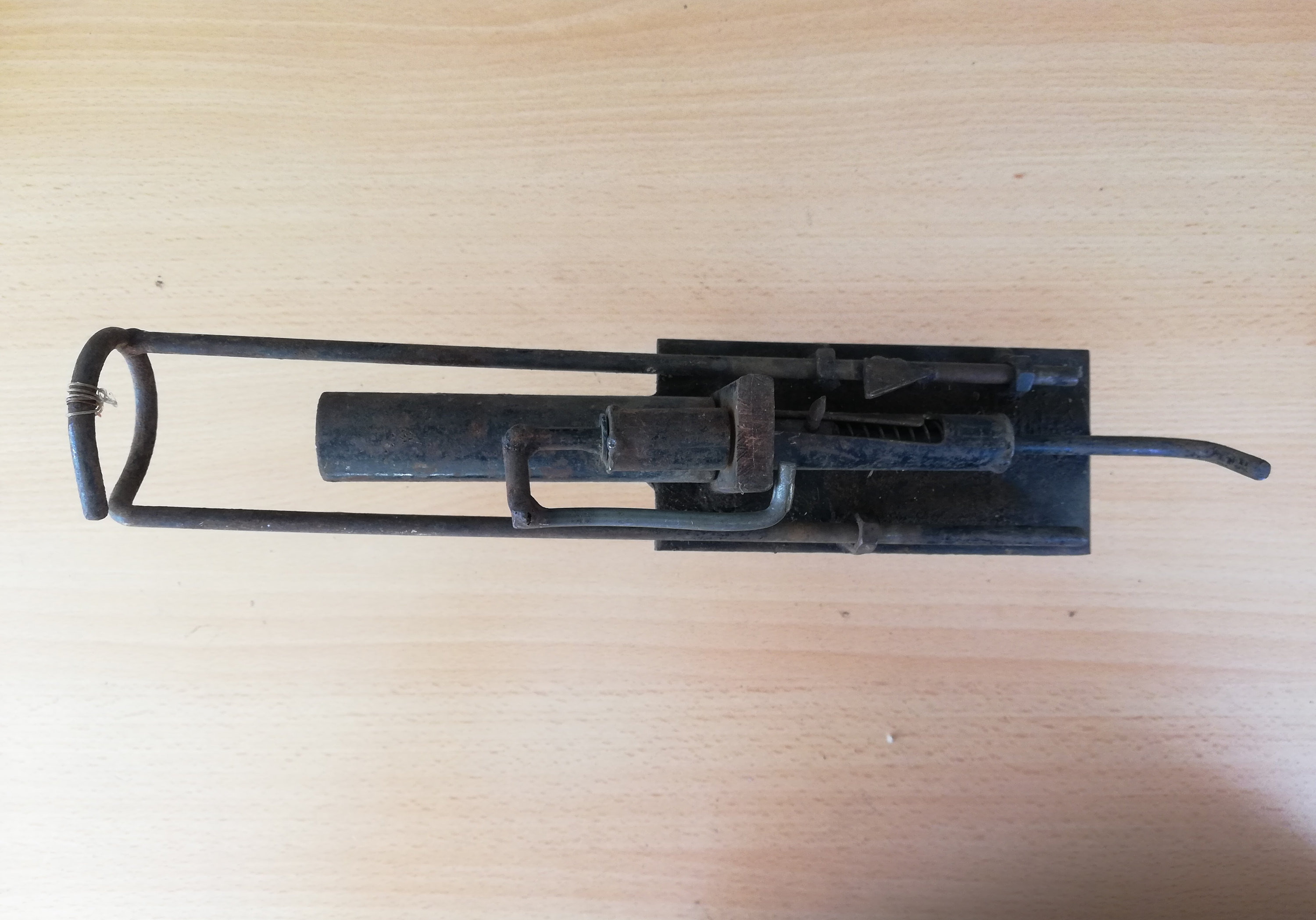 Turkish Primitive Mole / Rodent Gun Trap W/ a Firing System Collectable ...