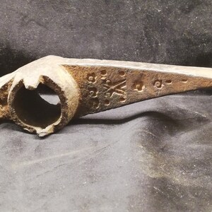 1940's Turkish Antique Forged Iron Head Axe & Pickaxe Totally Engraved ...