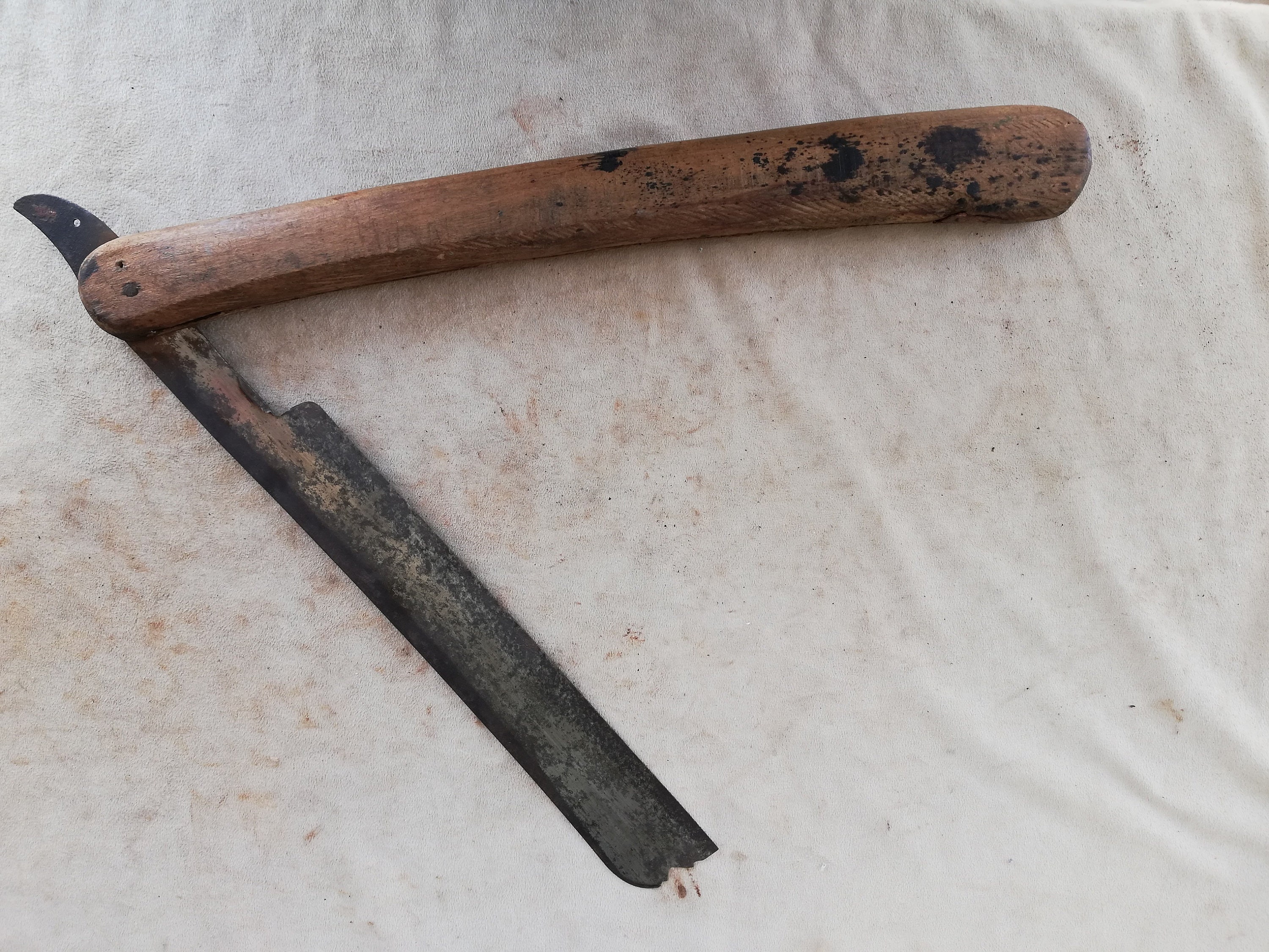 Turkish HORSE Razor Huge Wooden Straight Razor W/ Steel - Etsy