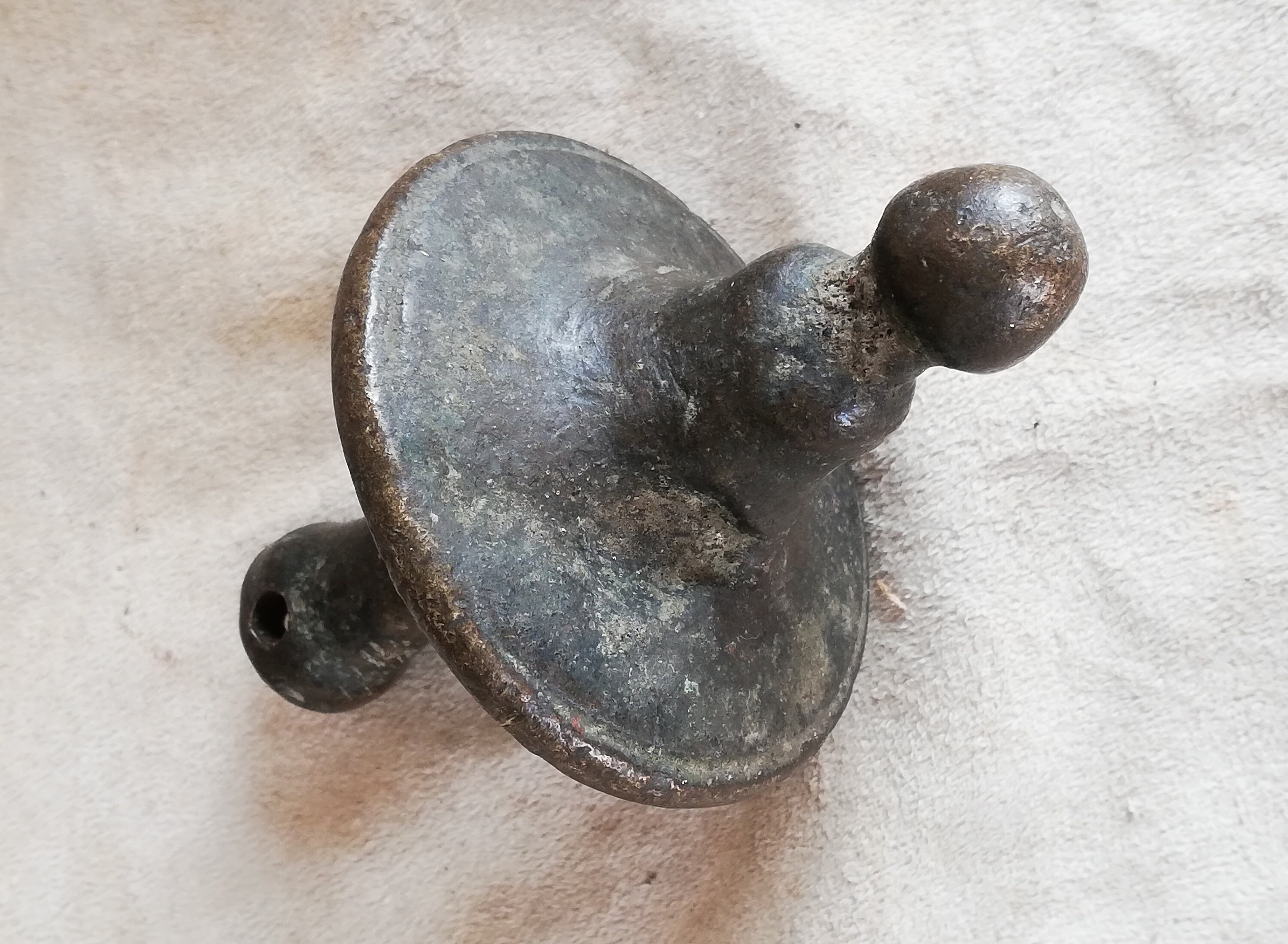 19th C, Ottoman Turkish Antique Bronze Plumb Bob in UFO Shape ...