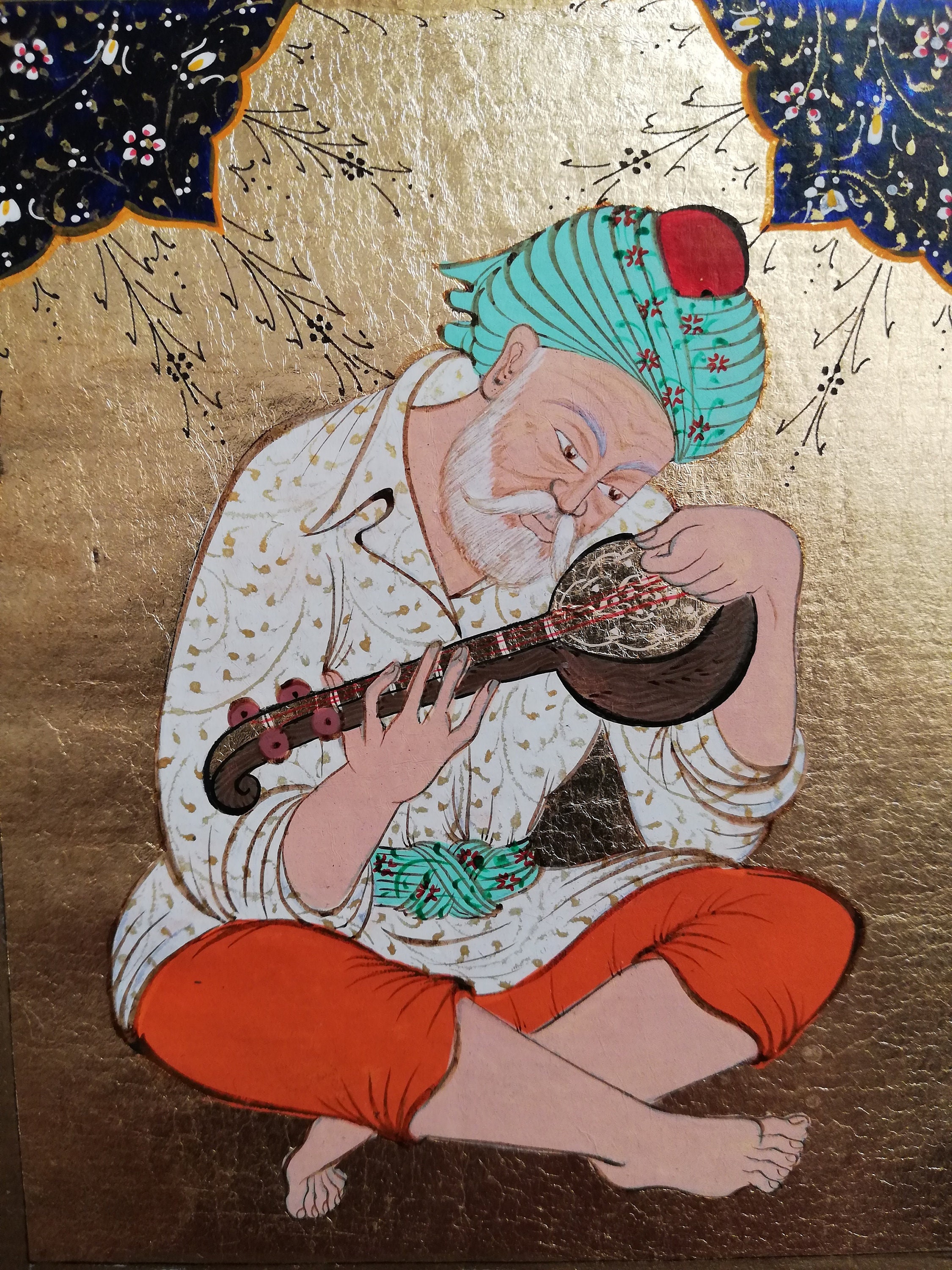 Ottoman Turkish Miniature Art Turkish Musician's Miniature Collectable ...