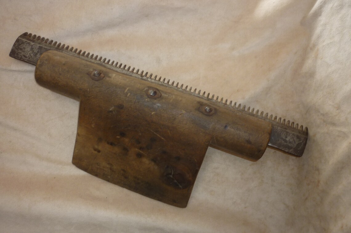 Turkish Wooden Carder Comb Carpet Comb Dated 1928 - Etsy