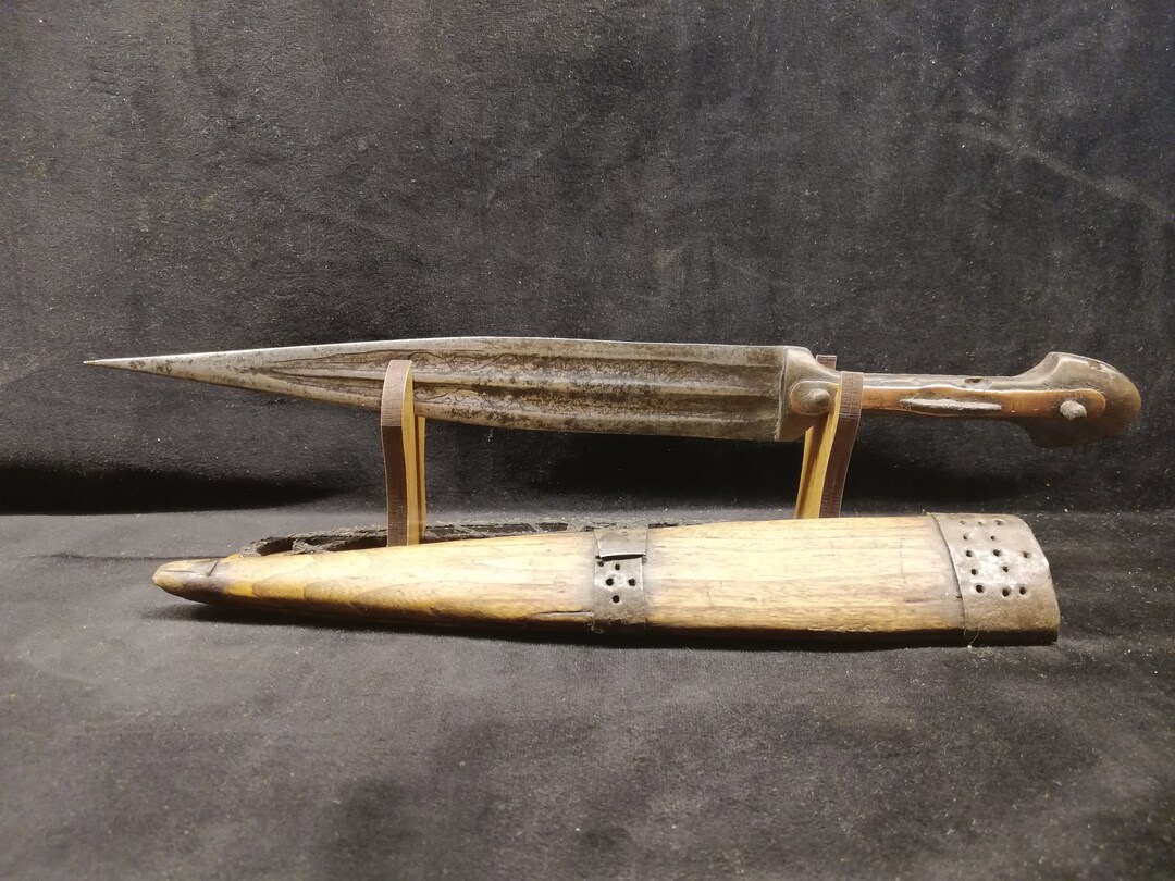 Ottoman Turkish Antique Dagger With Horn Handle and Wooden - Etsy