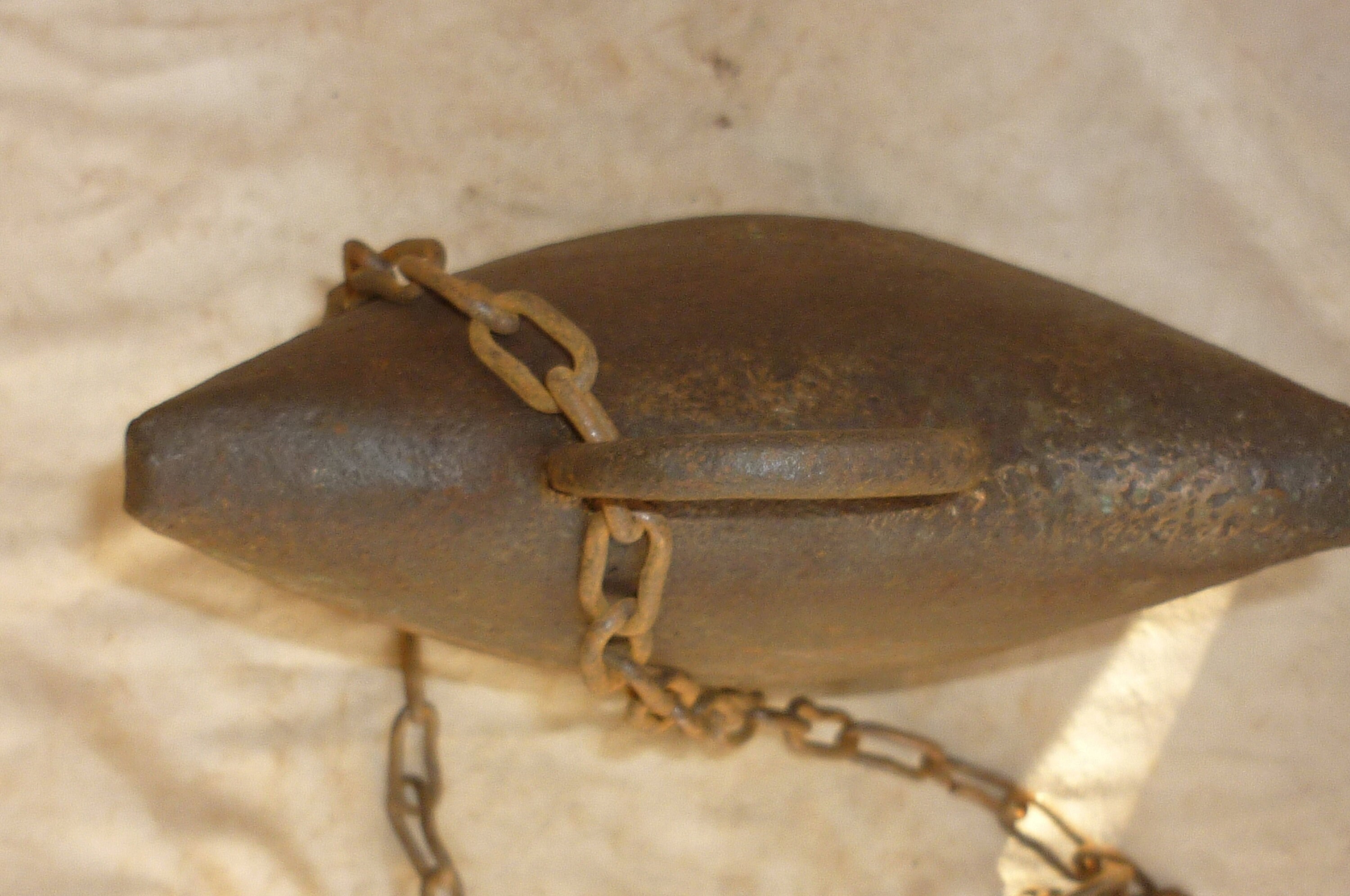 Turkish Authentic HUGE Tinned Bell Knocker at Chain Cattle / - Etsy