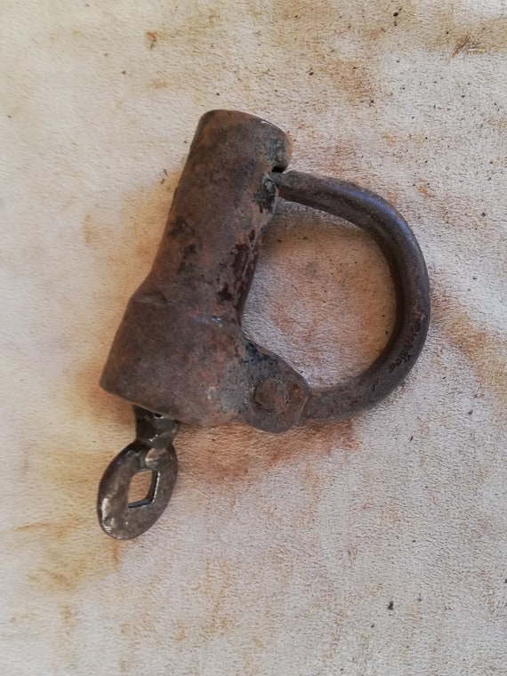Turkish Antique Iron Working Padlock W/ Key Collectable Home - Etsy