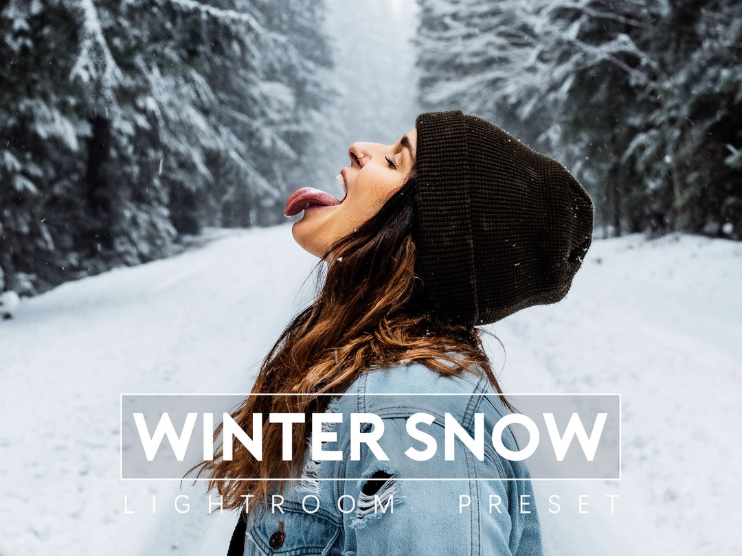 WINTER SNOW PRESETS, Cold Winter Preset, Desktop Lightroom Preset Pack of 30, Digital Bright ...