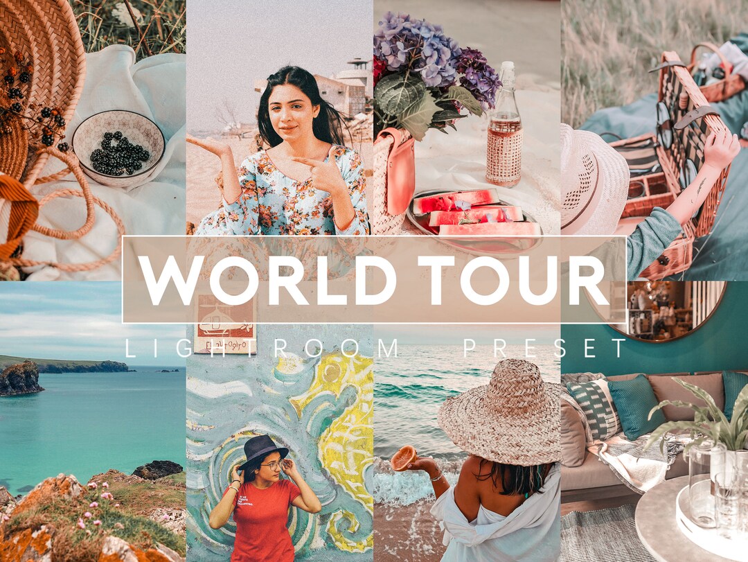 WORLD TOUR PRESETS, Travel Preset Bundle, Bright Warm Preset ...