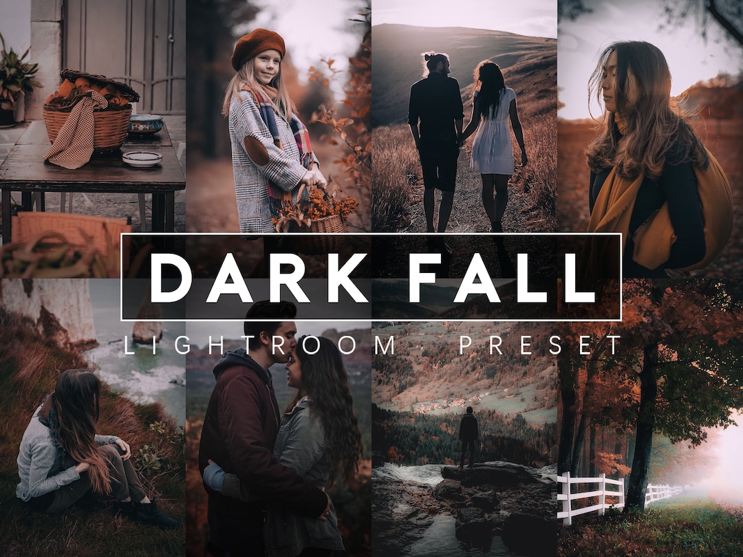 DARK FALL PRESETS, Fall Preset Bundle, Digital Lightroom Photo Filter ...