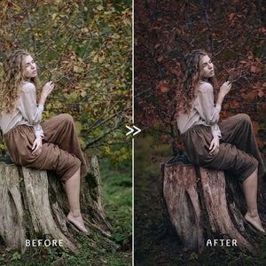 DARK FALL PRESETS, Fall Preset Bundle, Digital Lightroom Photo Filter ...
