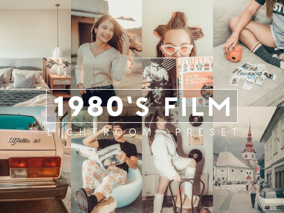 80'S FILM PRESETS, FILM Photo Preset, Lightroom Photography Filters ...