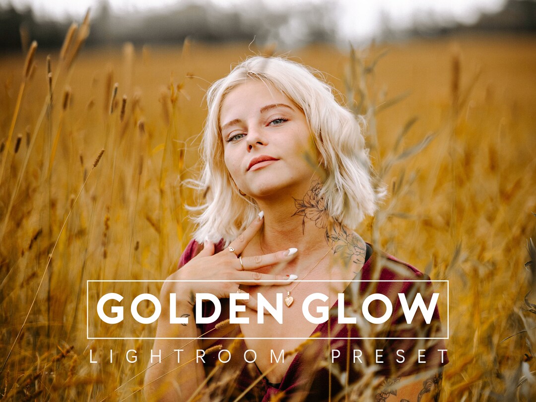 PHOTO FILTER PRESETS, Romantic Presets, Printable Golden Glow Photo ...