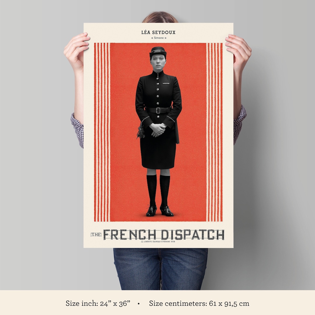 French Dispatch - Character LÉA SEYDOUX Wes Anderson Movie Poster - Etsy