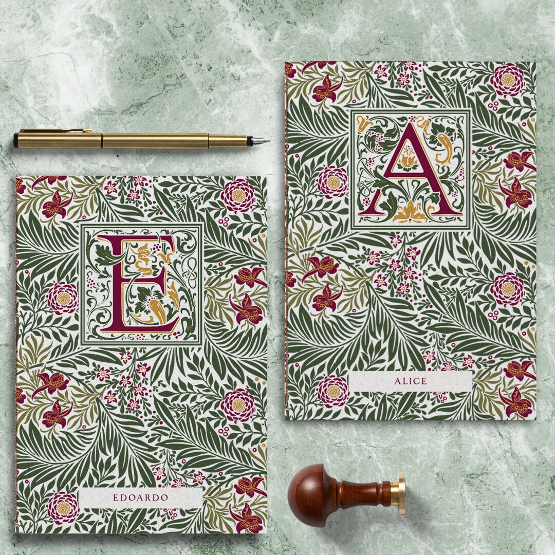 William Morris Design, Notebook Design Handmade Customizable in ...