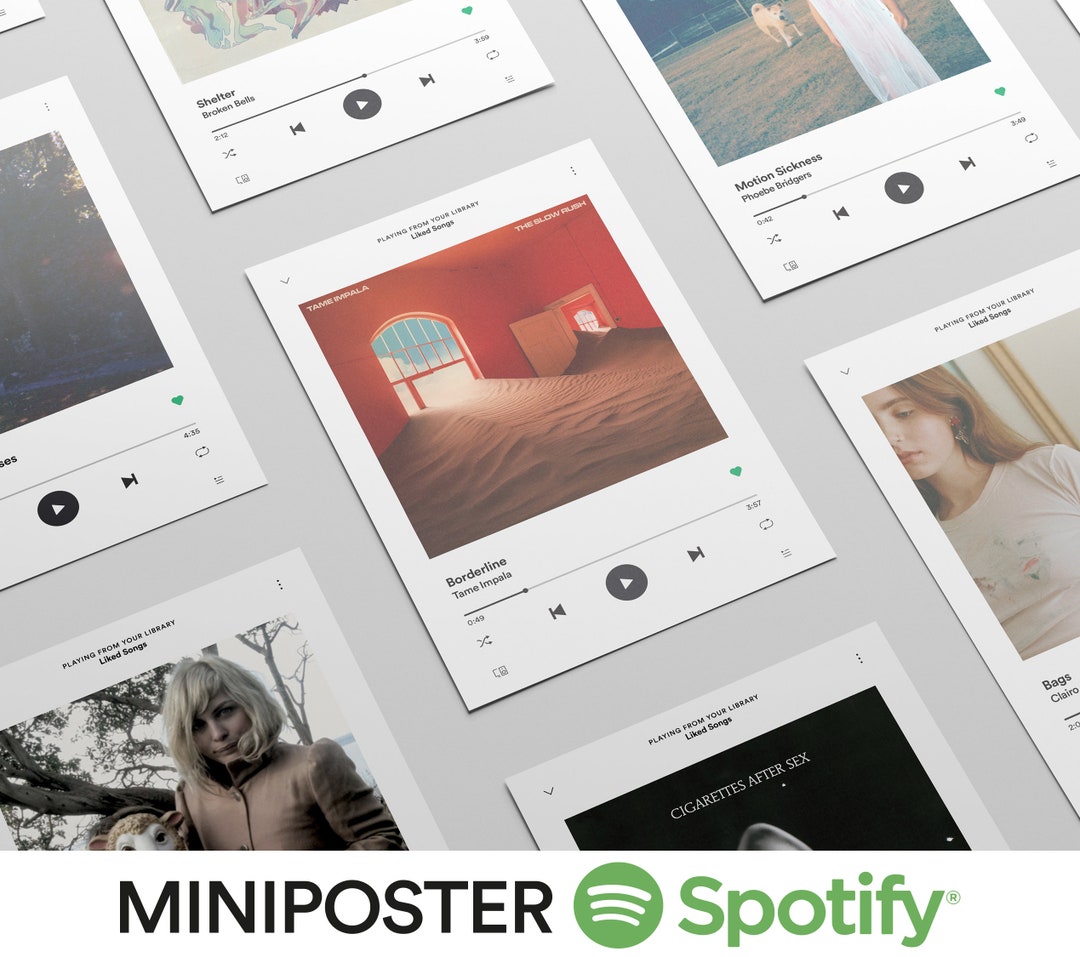 Spotify Custom Poster - Cm. 21 X 29.7 - 8.3' X 11.7' - Personalized ...